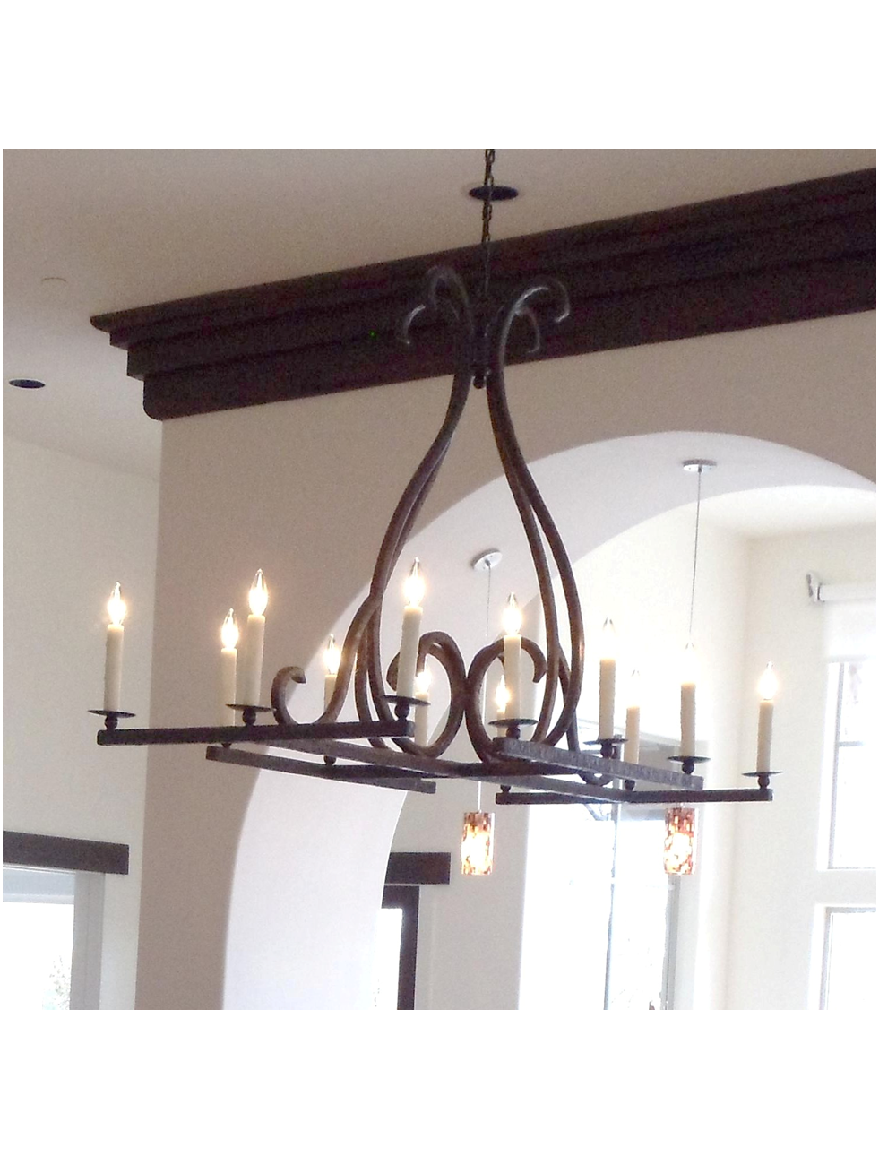 ORNAMENTAL HAND-FORGED LIGHTING - D'Hierro Iron Doors, Plano, TX